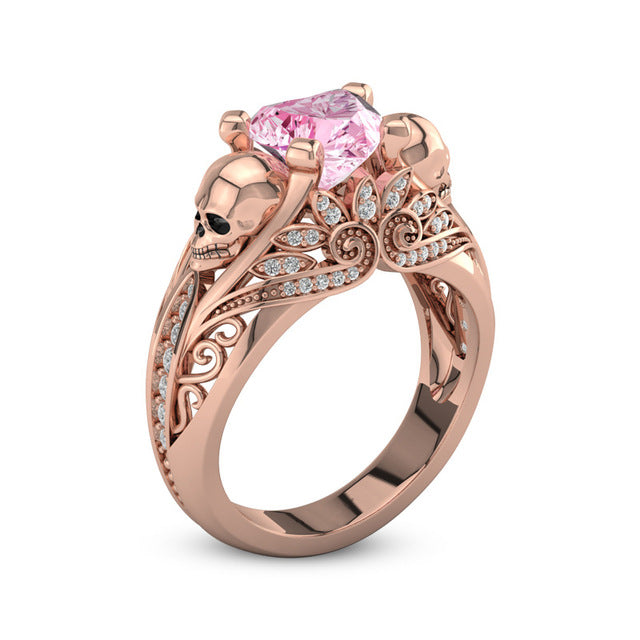Vintage Skull Heart Ring – Cutie Gifts Store