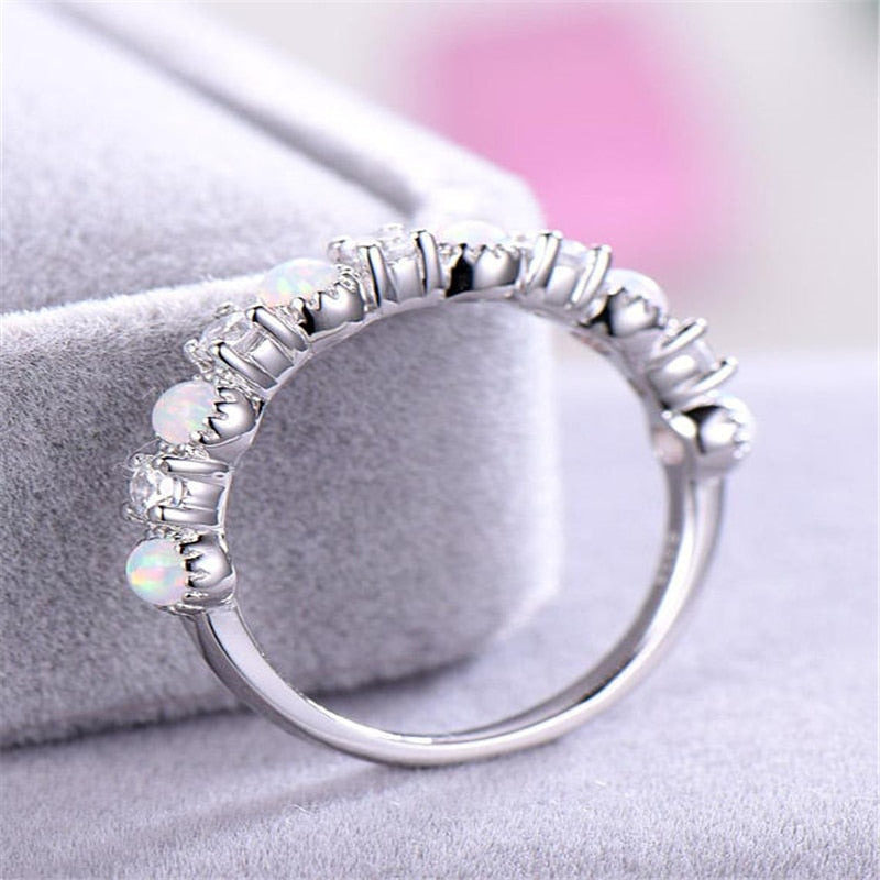 White Fire Opal Ring – Cutie Gifts Store