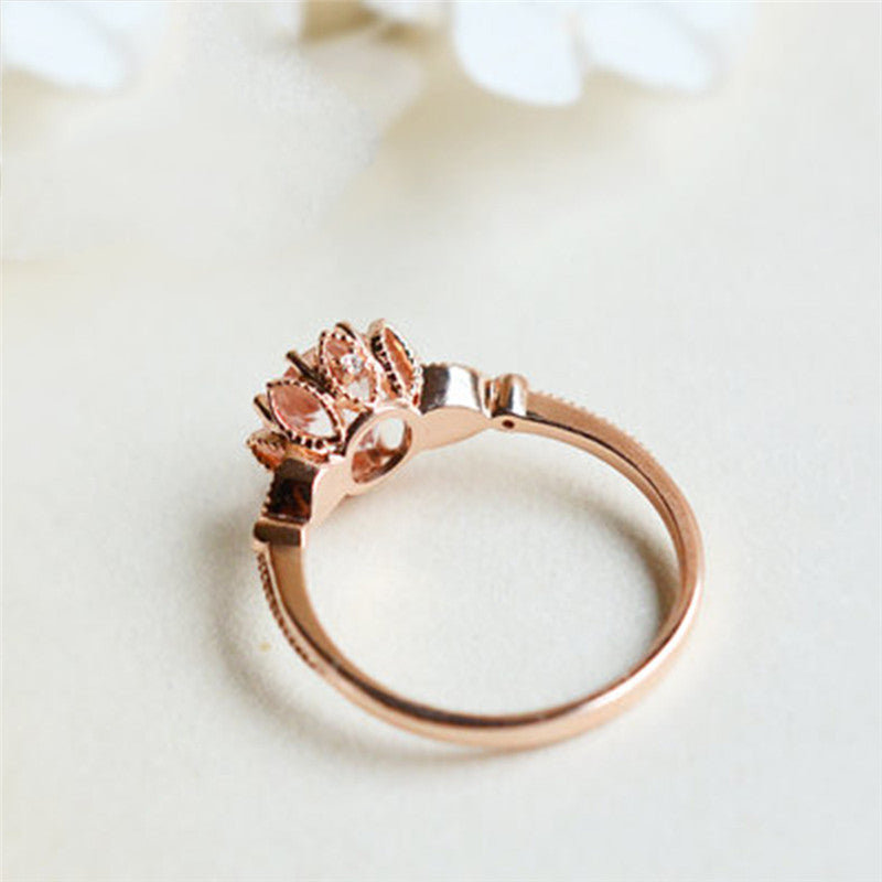 Crystal,Rose Gold Ring – Cutie Gifts Store